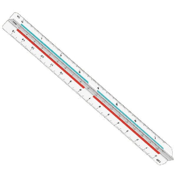 Escalímetro Triangular Mini 15cm ME-15 Trident - Gimba