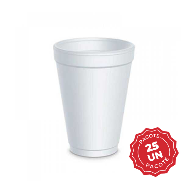 Copo Térmico EPS Copobras 240ml Branco PCT C/25 UN - Gimba
