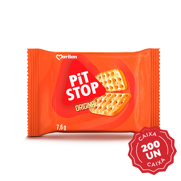Biscoito Marilan Pit Stop Original 7,6g 1 CX 200 UN - Gimba