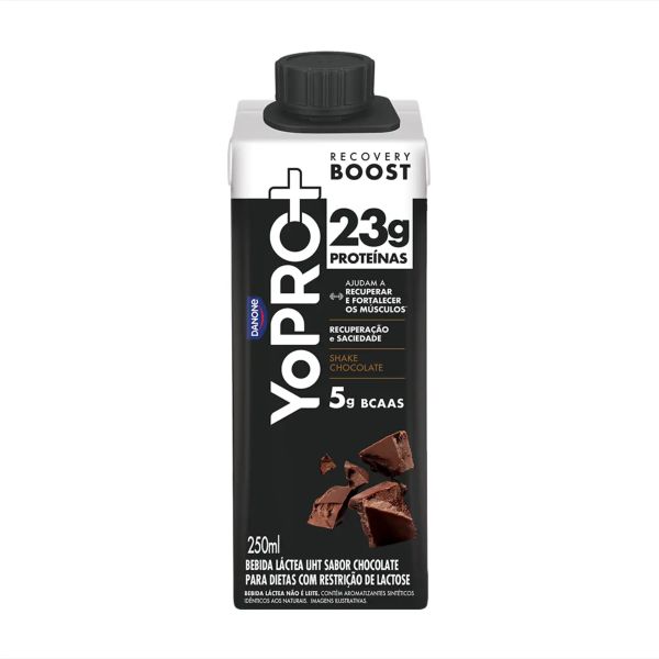 Bebida Danone Láctea YoPro 23g Pro Shake Chocolate 250ml 1 UN - Gimba