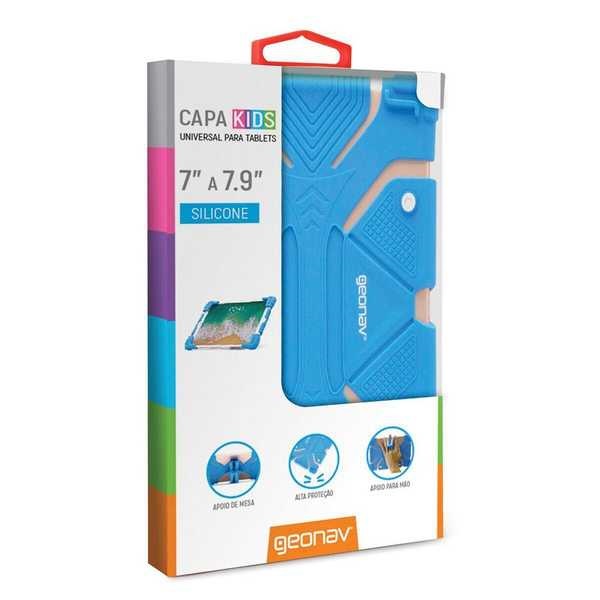 Capa Universal para Tablet 7" a 7.9" Silicone Azul 1 UN Geonav - Gimba